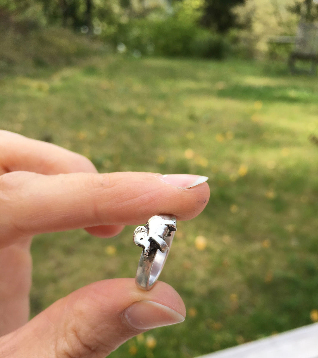 Silver baby elephant ring – SilverBlueberry
